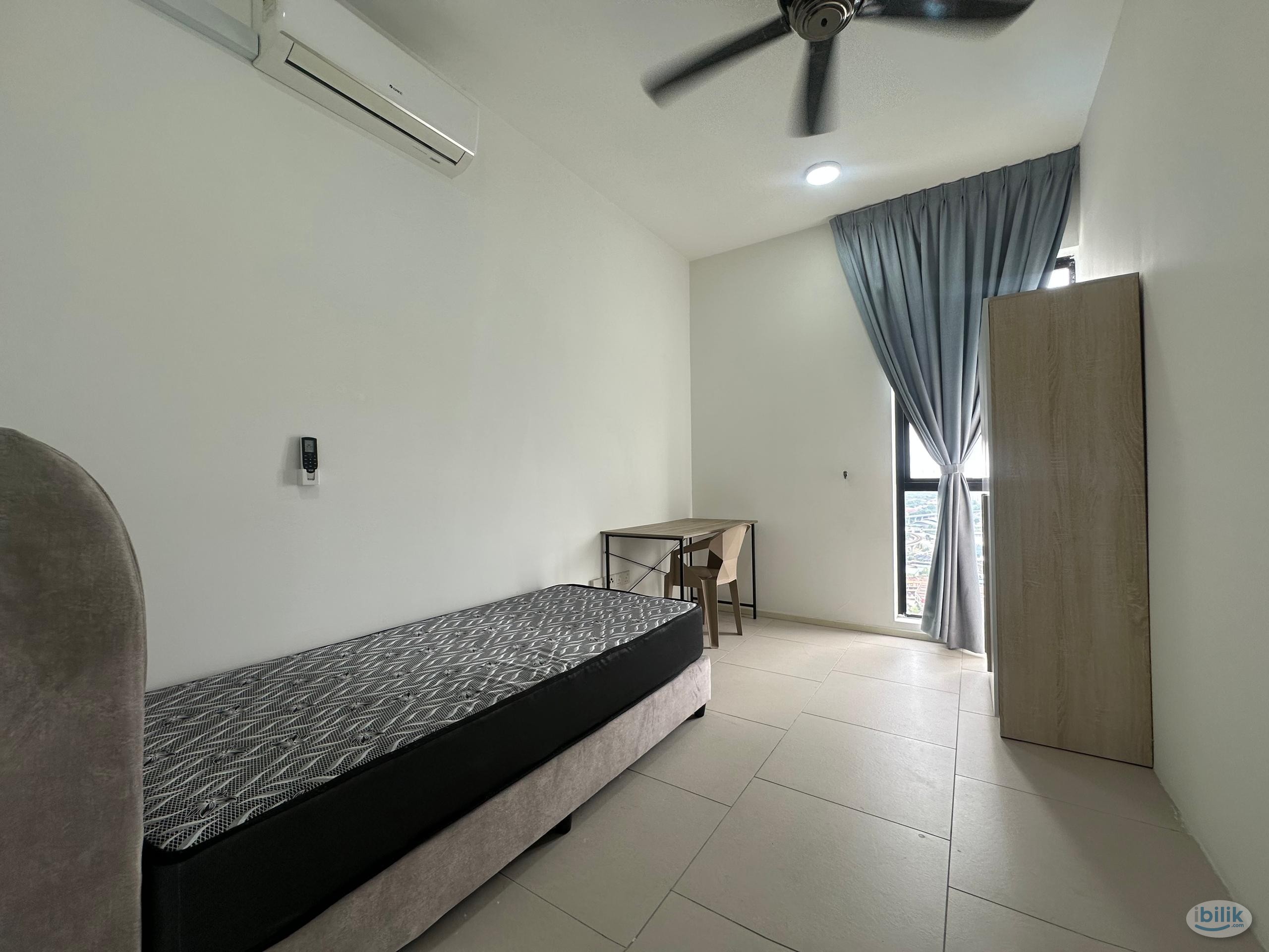 Sqwhere, Super Single Room Fully Furnished, MRT Linked | iBilik
